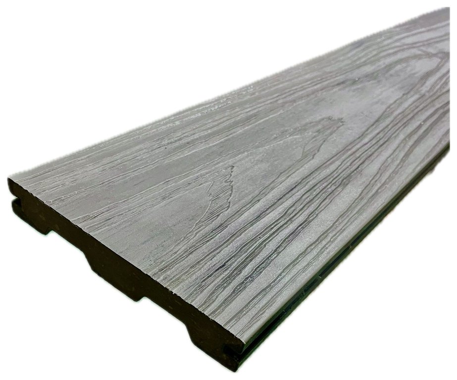Solid Mull Grey Composite Decking (3.6m) - diyclick2buy.com